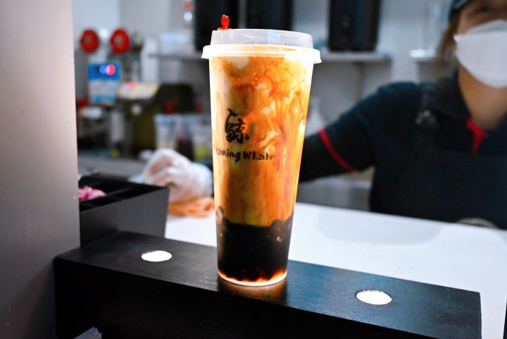 The Whale Tea: Unique Flaming Bubble Tea in London! - Halal Xplorer